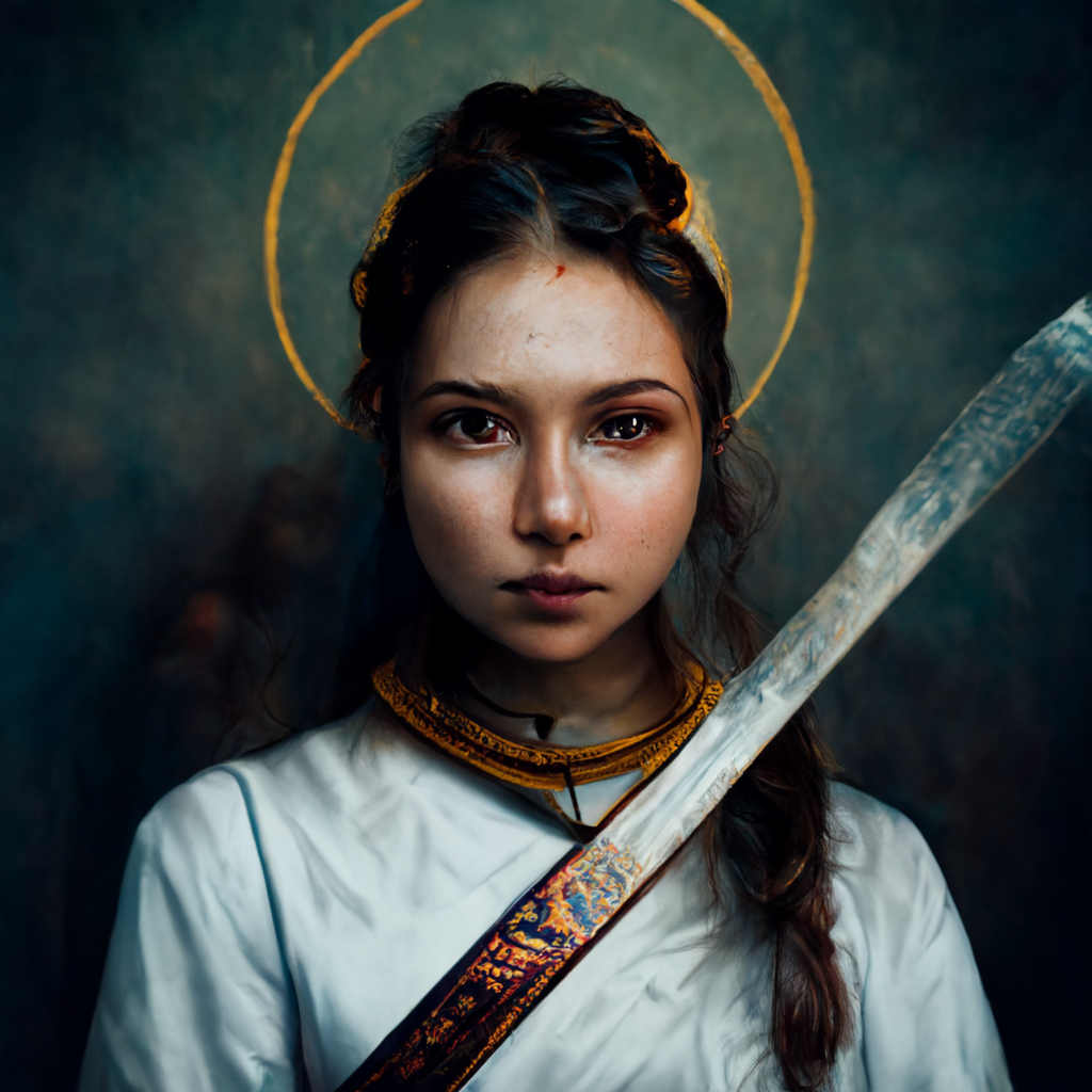 St. Dymphna – Patron Saint of the Mentally Ill – Catholic AI Art