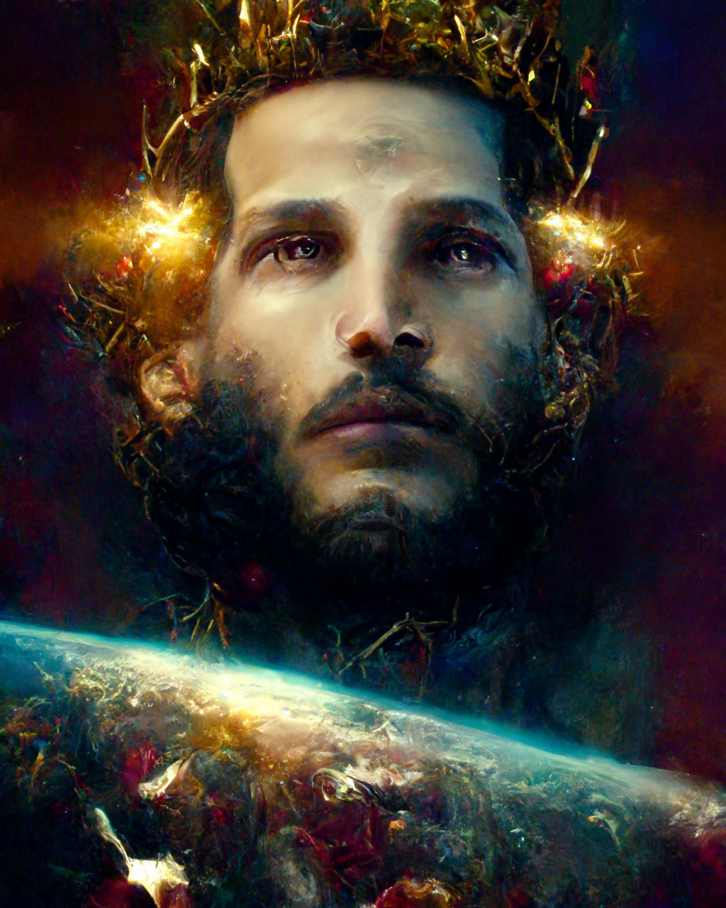 Christ, King of the Universe – Catholic AI Art