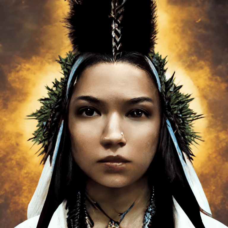 St. Kateri Tekakwitha – Lily of the Mohawks – Catholic AI Art