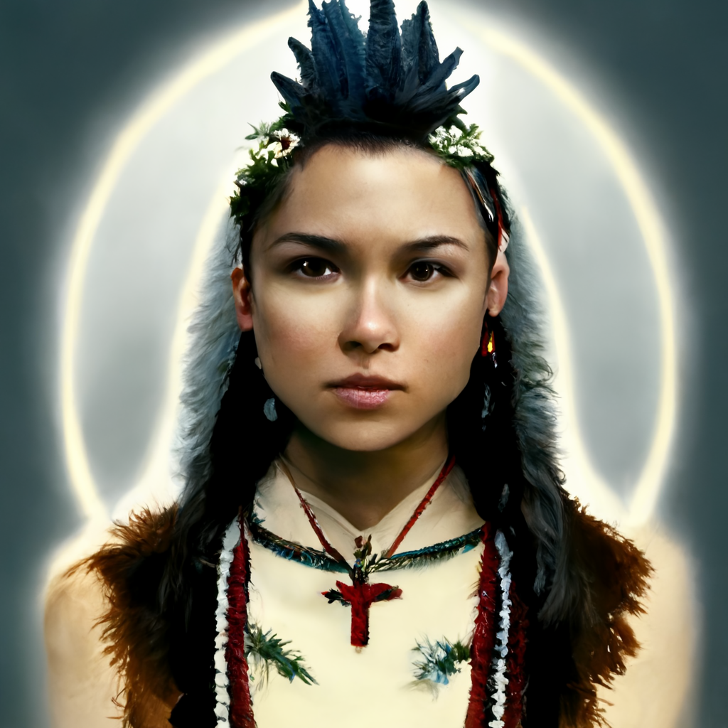 St. Kateri Tekakwitha – Lily of the Mohawks – Catholic AI Art